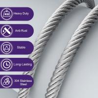 China 7x19 Construction Galvanized Aircraft Cable Wire Rope with 100 ft Length for sale