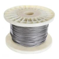 China Galvanized Steel Wire Rope 6x19+FC and 8x19S+FC IWRC for Elevator Hoisting Cable for sale