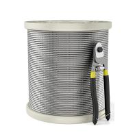China Deck Railing Hardware Kits with T316 Stainless Steel Cable Ropes Non-coated 7x7 1x19 7x19 Wire Rope and Aircraft Cable for sale