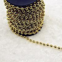 China 2.4mm Customized Colors Plastic Ball Chain Polished Finish for DIY Wedding for sale