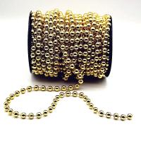 China 2.4mm Customized Colors Plastic Ball Chain Polished Finish for DIY Wedding for sale