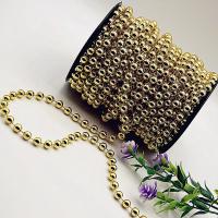 China 2.4mm Customized Colors Plastic Ball Chain Polished Finish for DIY Wedding for sale