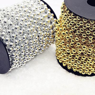China 2.4mm Plastic Ball Chain in Customized Colors for Home Decoration for sale