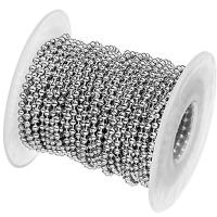 China 2.4mm Polished Stainless Steel Ball Chain with Custom Length for Window Curtain Decoration for sale