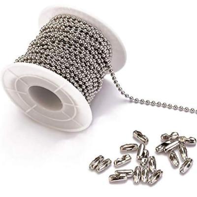 China Roller Chain Essential 2.4mm Stainless Steel Silver Ball Chain with Custom Length for sale