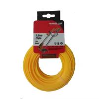 China Round Orangge Nylon Trimmer Line Brush Cutter Nylon Weed String 15m Card Head for sale