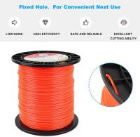 China 1.8mm 2.5mm 2.7mm 3.0mm 3.5mm Nylon Trimmer Line Round Square Brush Cutter Line 2kg Reel for sale