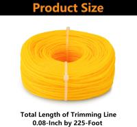 China 1.3mm-4.0mm 1lb String Trimmer Line square nylon trimmer strings for sale