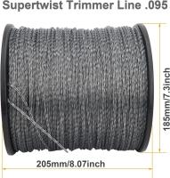 China 0.95 inch Grass Trimmer Spool Line String Trimming Line Nylon Steel Wire Core Brush Cutter Line for sale