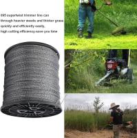 China 0.95 inch Grass Trimmer Spool Line String Trimming Line Nylon Steel Wire Core Brush Cutter Line for sale