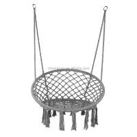 China Hand Woven Macrame Cotton Rope Swing Chair Boho Hammock Hanging Chair Camping Hammock for sale