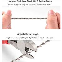 China Polished Stainless Steel Bead Chain Necklace Ball Chain Jewelry Metal Bead Ball Chain for sale