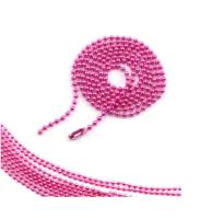 China Customized Color Plated Steel Keychain , Bead Ball Dogtag Chain for sale