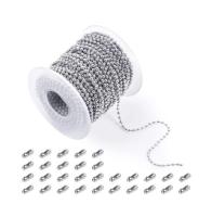 China 4.5mm Polished 304 Stainless Steel Ball Chain for Window Curtain and Decoration for sale