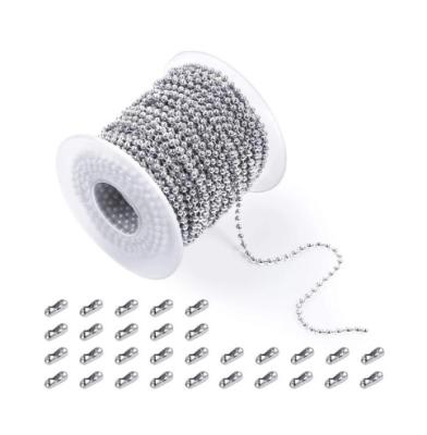 China 4.5mm Polished 304 Stainless Steel Ball Chain for Window Curtain and Decoration for sale