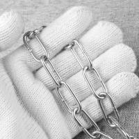 China Heavy Duty Stainless Steel Chain with Rust and Corrosion Resistance Safe Working Load and Double-Ended Closed Long Chain Design for sale