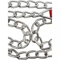 China Wholesale Twisted Galvanized Stainless Steel Pet Dog Chain Short Link Chain for Pets for sale