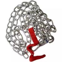 China Wholesale Twisted Galvanized Stainless Steel Pet Dog Chain Short Link Chain for Pets for sale