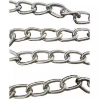 China Wholesale Twisted Galvanized Stainless Steel Pet Dog Chain Short Link Chain for Pets for sale