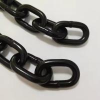 China G80 Black 6mm Anti Rust Lifting Chain Welded Iron 8mm Roller Chain For Hoist for sale