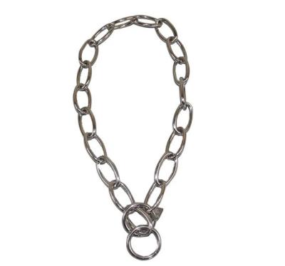China Wholesale 304 Stainless Steel Pet Dog Training P Chain Necklace Dog Collar for sale