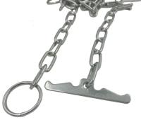 China Standard 6mm 8mm Zinc Plated Stainless Steel Link Chain with ISO CE Certificate for Cattle and Industrial Use for sale