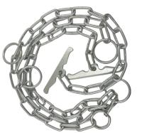 China Standard 6mm 8mm Zinc Plated Stainless Steel Link Chain with ISO CE Certificate for Cattle and Industrial Use for sale