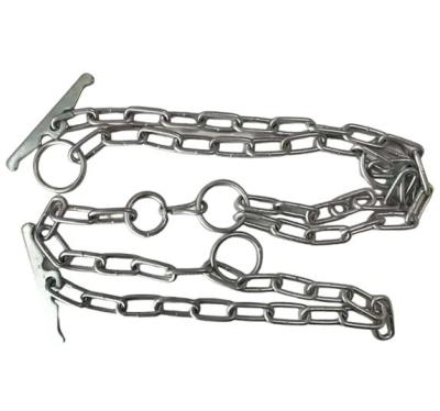 China Standard 6mm 8mm Zinc Plated Stainless Steel Link Chain with ISO CE Certificate for Cattle and Industrial Use for sale