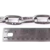 China Stainless Steel 316 DIN763 Standard Long Link Anchor Chain with 10mm Diameter for Marine Applications for sale