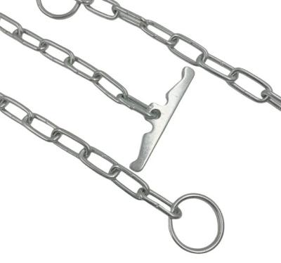 China 6mm and 8mm Zinc Plated Steel Link Chain for Animal Cattle Cow Applications for sale