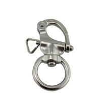 China 316 Stainless Steel Swivel Eye Snap Shackle 20x65mm for sale