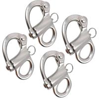 China 316 Stainless Steel Snap Hook 35mm for Hoisting Rope Suspension for sale