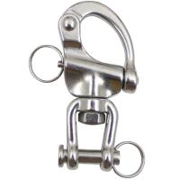 China Stainless Steel Quick Release Snap Shackle 12-22mm D-Shape for sale