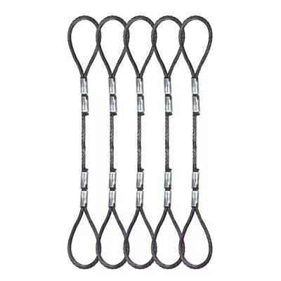 China Galvanized Steel Wire Rope Sling with Thimble Ends for sale