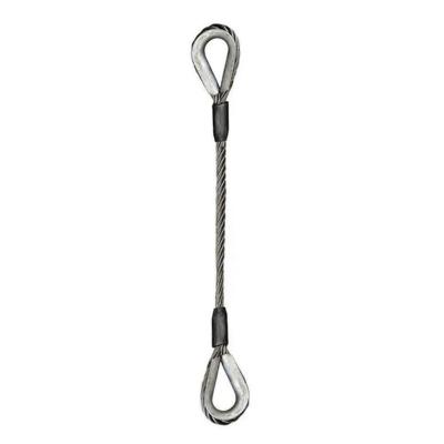 China Galvanized Steel Wire Rope Sling with Thimble for Lifting and Hoisting for sale