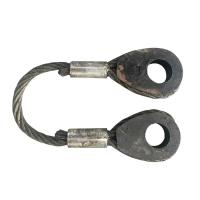 China Galvanized Steel Wire Rope Sling with Thimble for Lifting for sale
