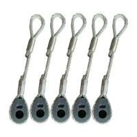 China Galvanized Steel Wire Rope Sling with Thimble for Lifting for sale