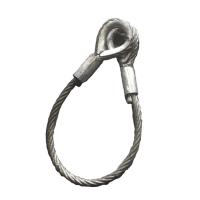 China Galvanized Steel Wire Rope Sling with Thimble for Lifting for sale