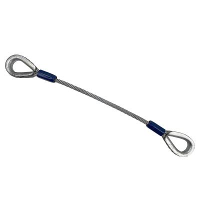 China Galvanized Steel Wire Rope Sling with End Loops for sale