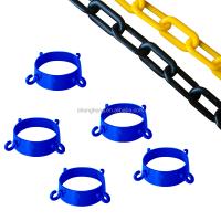 China Black Finish Plastic Link Chain with Injection Structure for Roadway Safety for sale