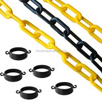 China Durable and Weather-Resistant High-Quality Polyethylene Plastic Link Chain with 500 Meters MOQ for Safety Barriers for sale