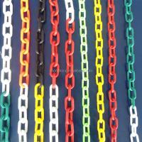 China Durable and Weather-Resistant High-Quality Polyethylene Plastic Link Chain with 500 Meters MOQ for Safety Barriers for sale
