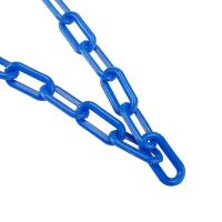 China 8mm PE Plastic Safety Chain with Red White Yellow Black Color for Roadway Safety in 25 Meter Length for sale