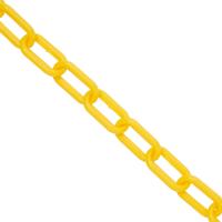 China Yellow Weatherproof High Visibility Plastic Safety Chain for Roadway Barrier for sale