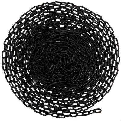China Black Plastic Chain with 100 Feet Length and Injection Structure for Safety and Crowd Control for sale