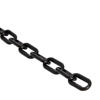 China Black Weatherproof Welded Plastic Barrier Chain for Safety and Roadway Applications for sale