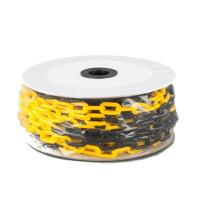 China High-Quality Polyethylene Plastic Chain with Durable and Weather-Resistant Red and White Alternate Colored Links for Safety Barrier and Warning for sale