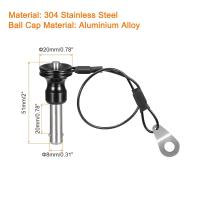 China 304 Stainless Steel Ball Locking Pin with Button Handle for Quick Release and Secure Fastening for sale
