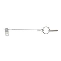 China Stainless Steel 304/316 Quick Release Spring Loaded Ball Lock Pin with Safety Lanyard for sale
