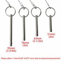China Stainless Steel 304/316 Quick Release Spring Loaded Ball Lock Pin with Safety Lanyard for sale